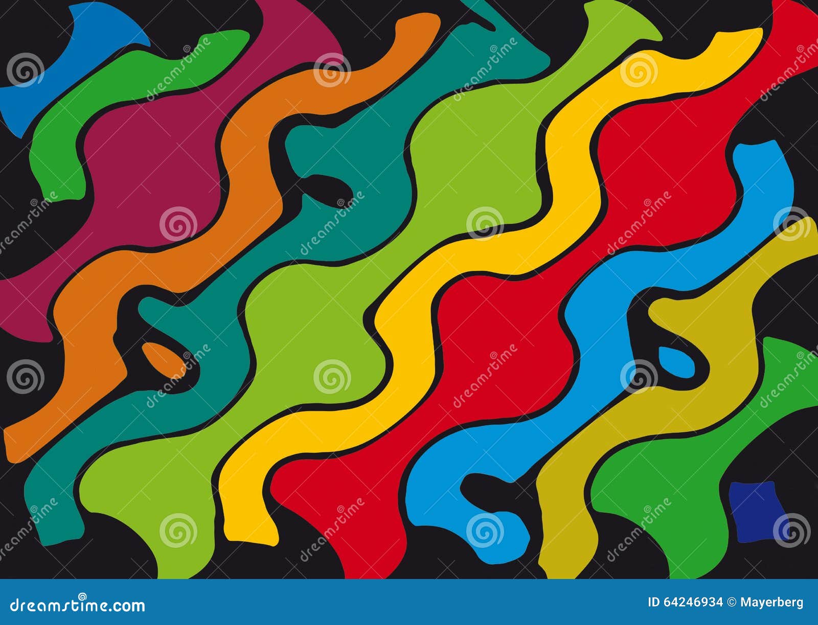 Colorful abstract figure stock illustration. Illustration of structure ...