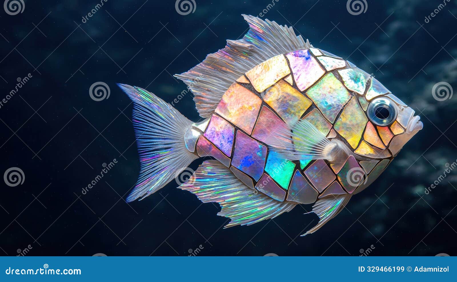 Colorful Abstract Fish in the Ocean Stock Illustration - Illustration ...