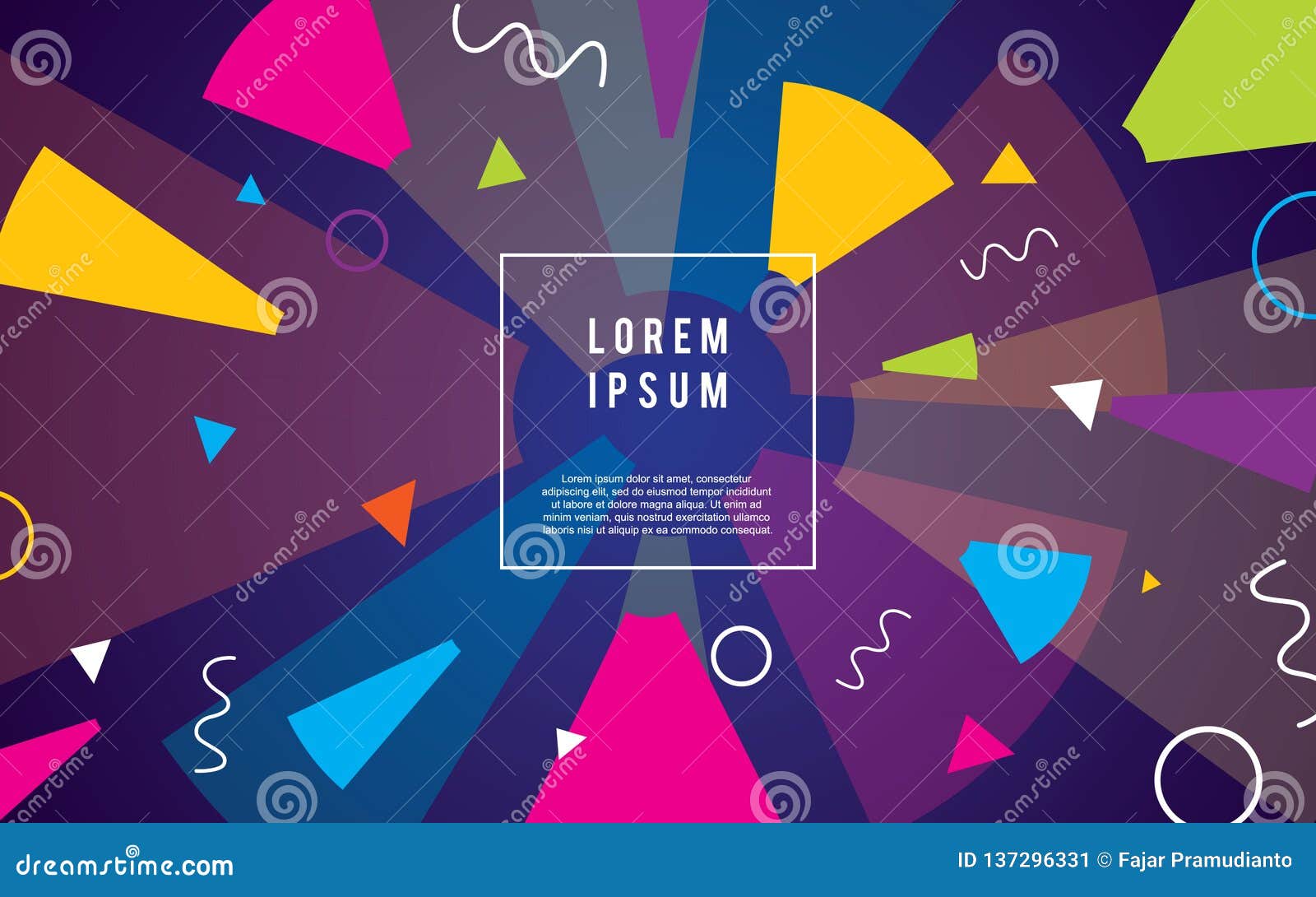 Colorful Abstract Flat Design Style. Background Vector. Abstract ...