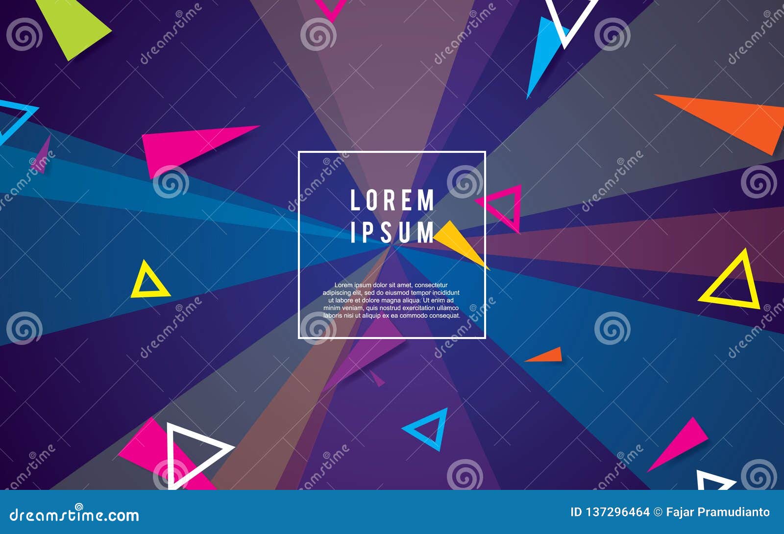 Colorful Abstract Flat Design Style. Background Vector. Abstract ...
