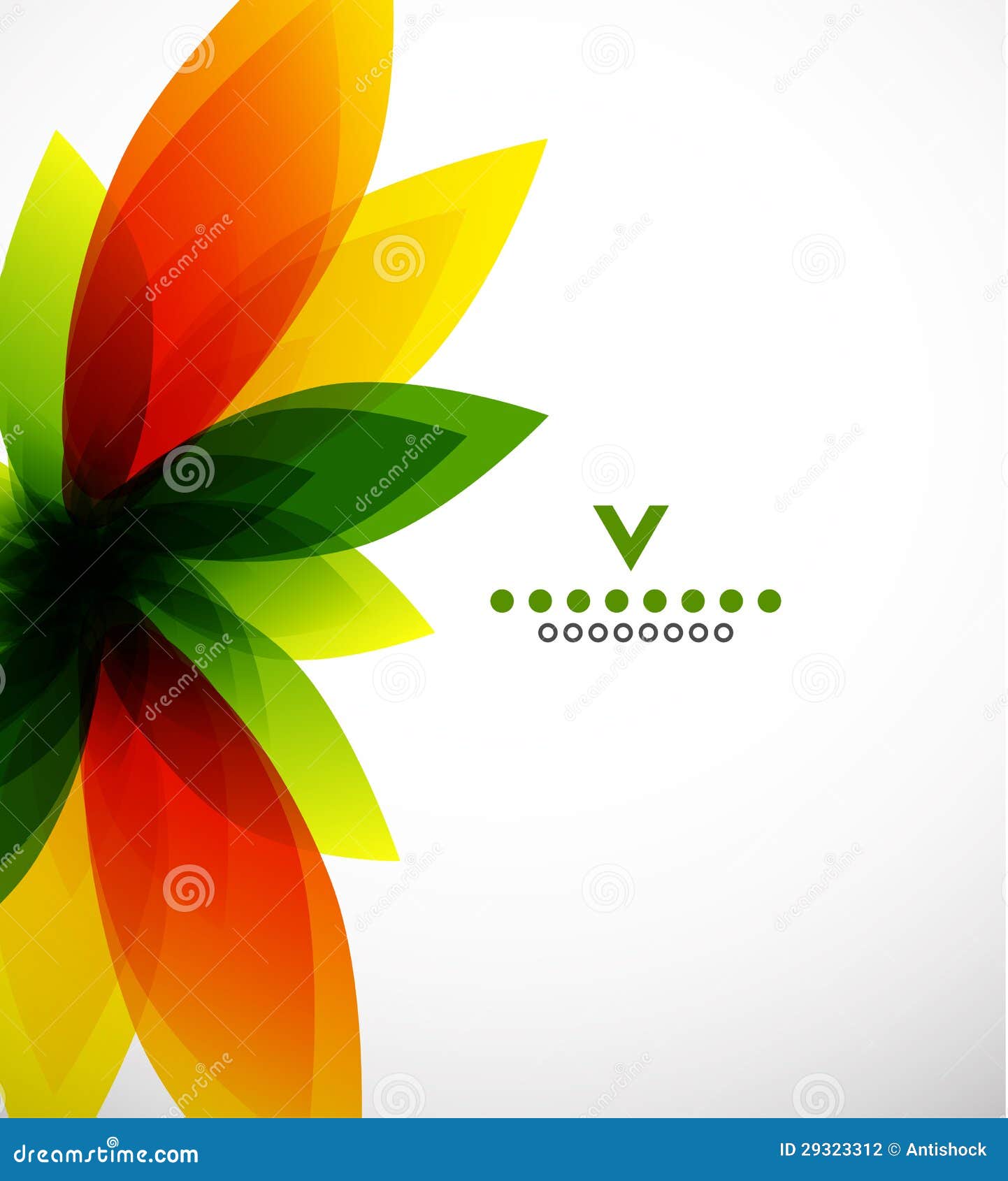 Colorful Abstract Flower Design Template Stock Vector - Illustration of ...