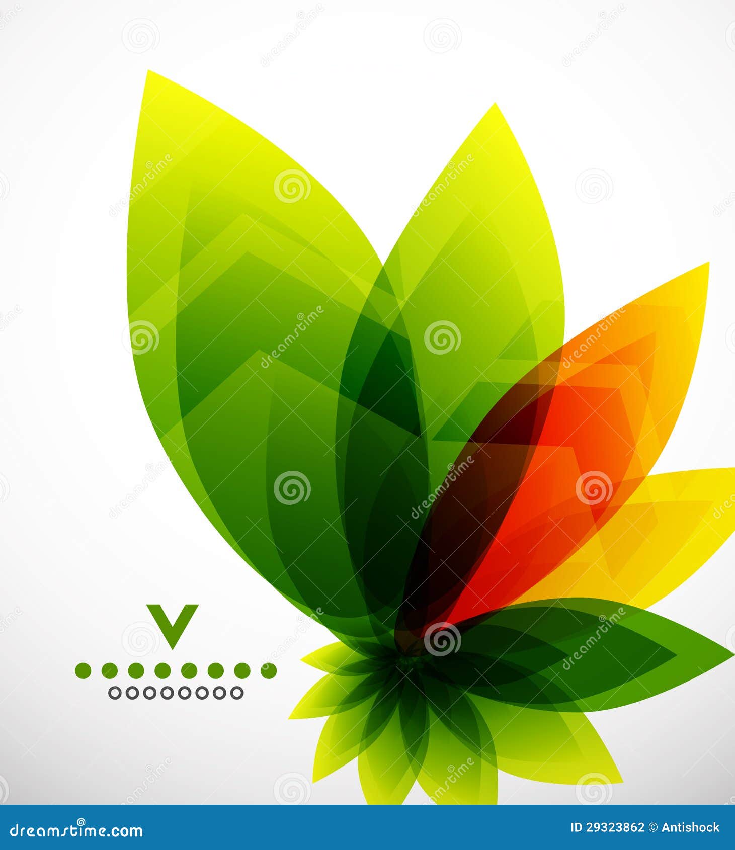 Colorful Abstract Flower Design Template Stock Vector - Illustration of ...