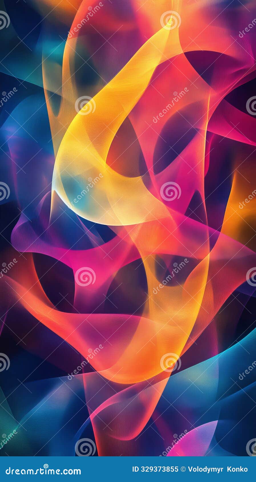 Colorful Abstract Flowing Light Waves Stock Image - Image of backdrop ...
