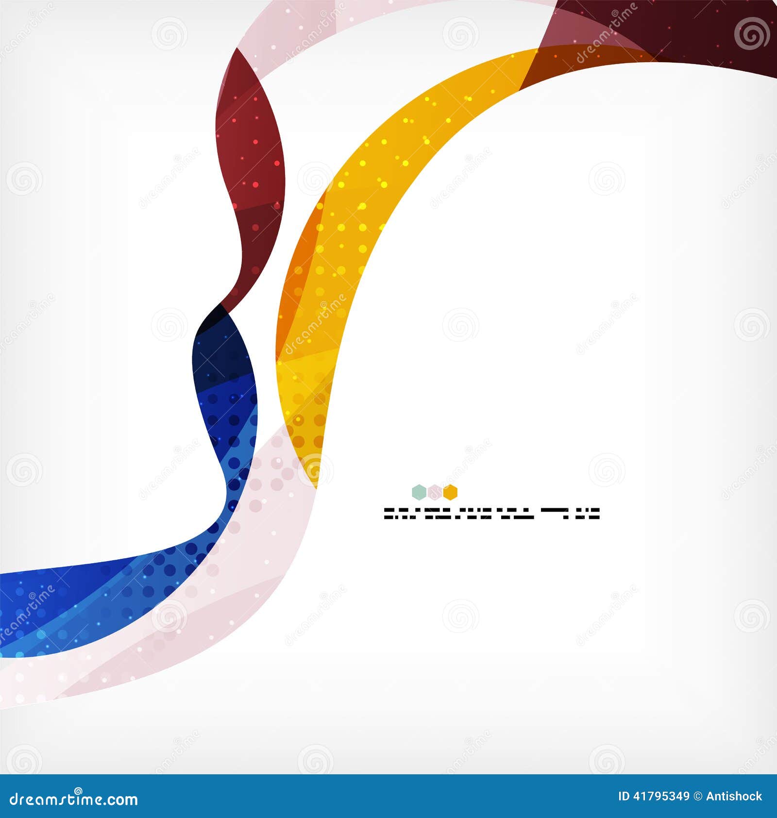 Colorful Abstract Flowing Shapes Stock Vector - Illustration of ...