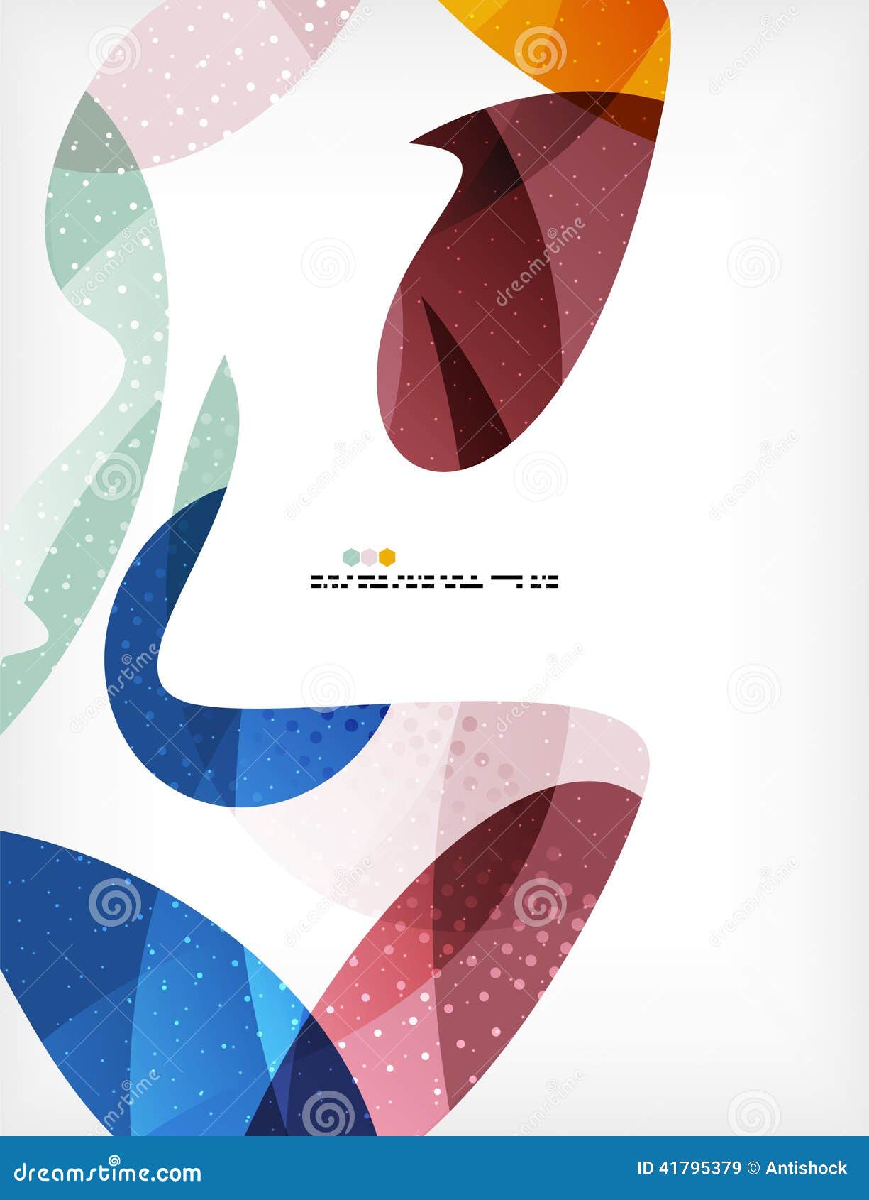 Colorful Abstract Flowing Shapes Stock Vector - Illustration of fractal ...