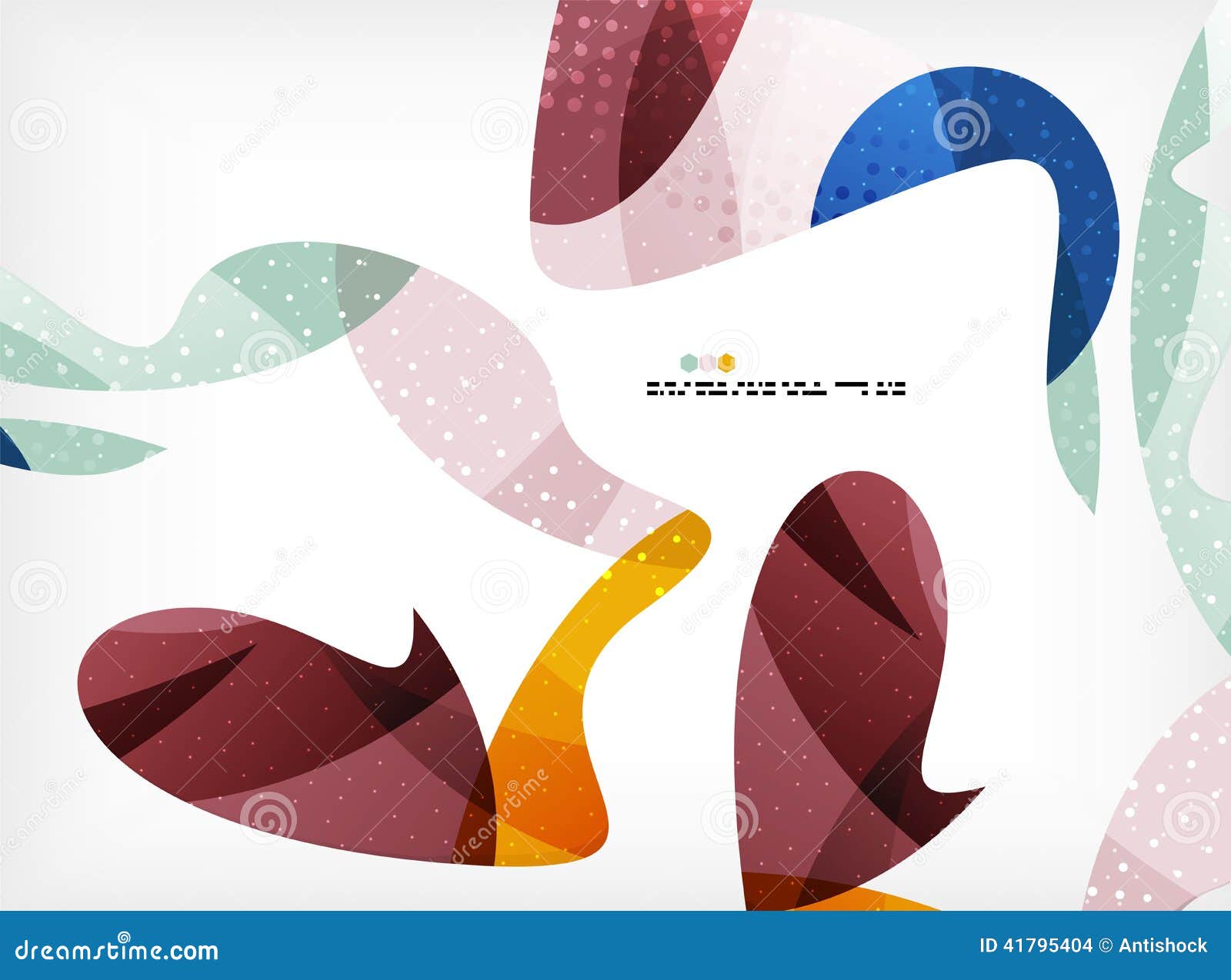 Colorful Abstract Flowing Shapes Stock Vector - Illustration of graphic ...
