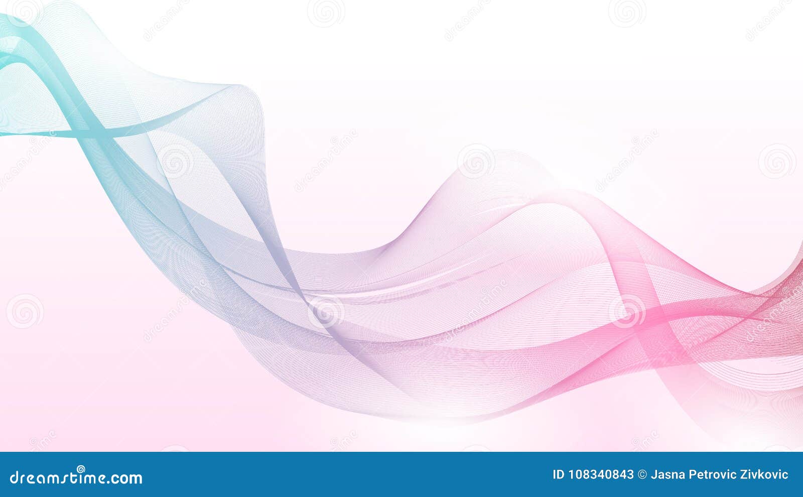 Abstract flowing wave stock illustration. Illustration of template ...