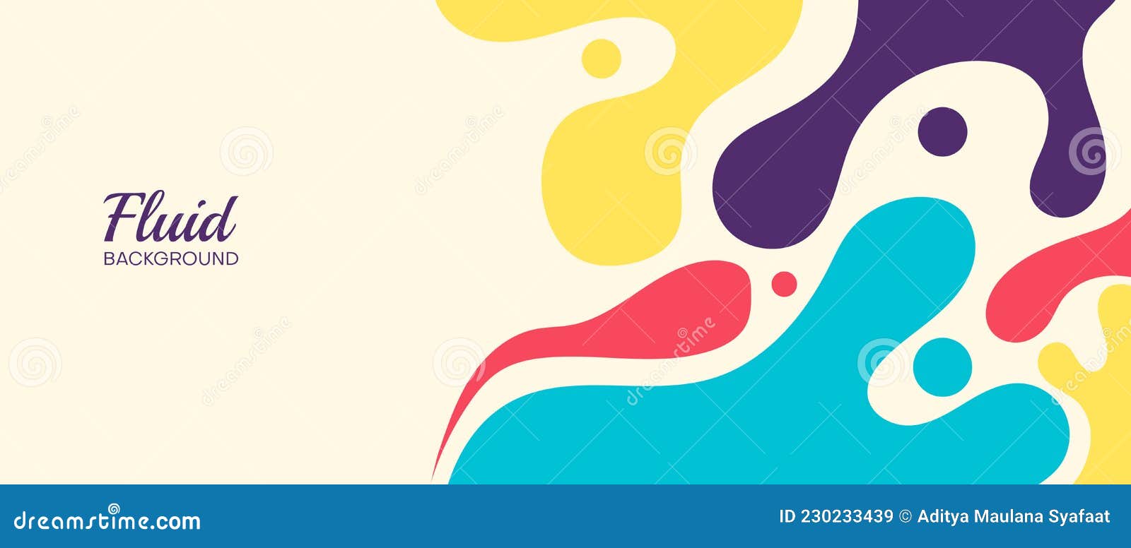Colorful Abstract Fluid Banner Background Stock Vector - Illustration ...