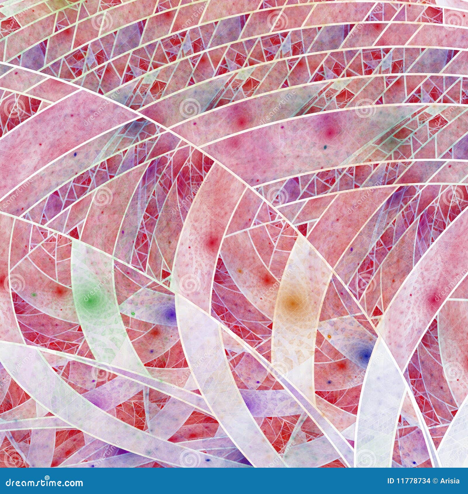 Colorful Abstract Fractal Design Stock Illustration - Illustration of ...