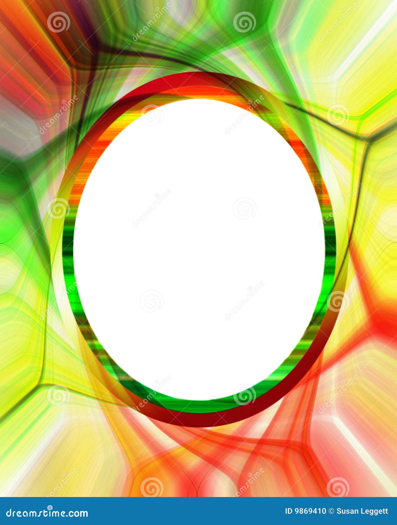 Colorful Abstract Frame or Border Stock Illustration - Illustration of ...