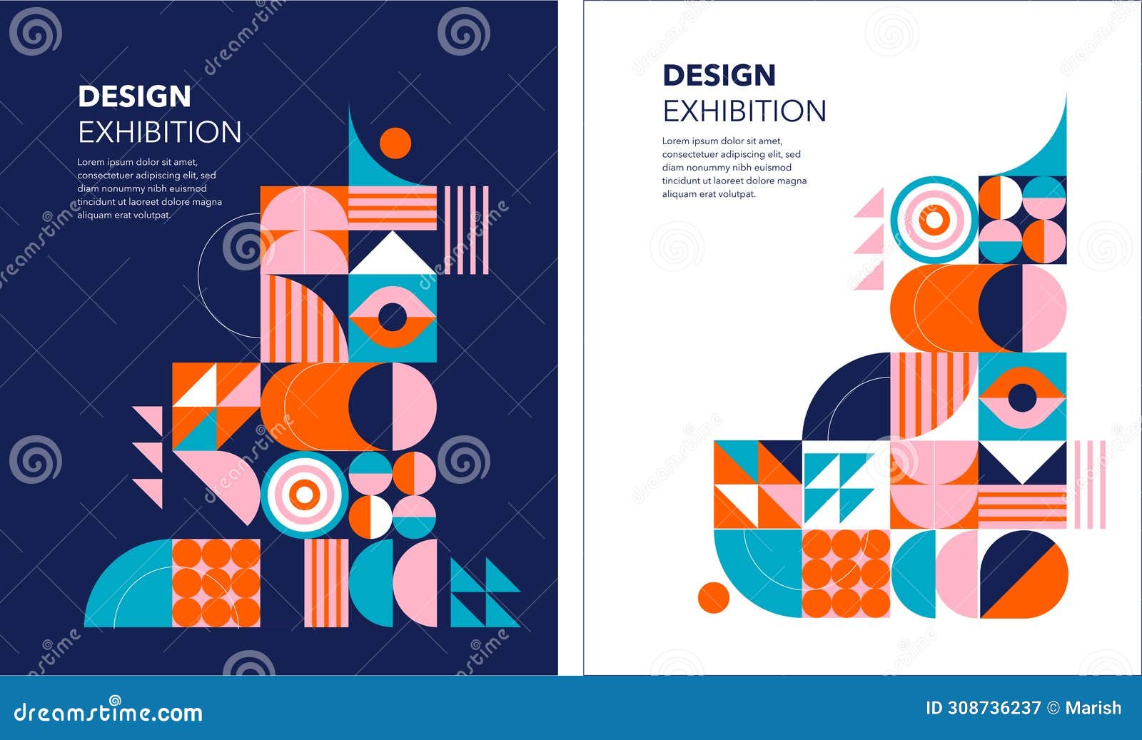 Colorful Abstract Geometric Background. Modern Colorful Concept Poster ...