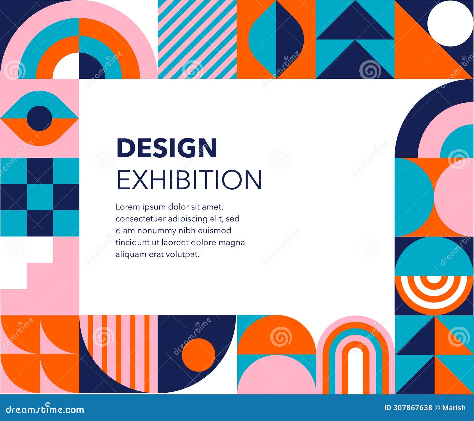 Colorful Abstract Geometric Background. Modern Colorful Concept Design ...