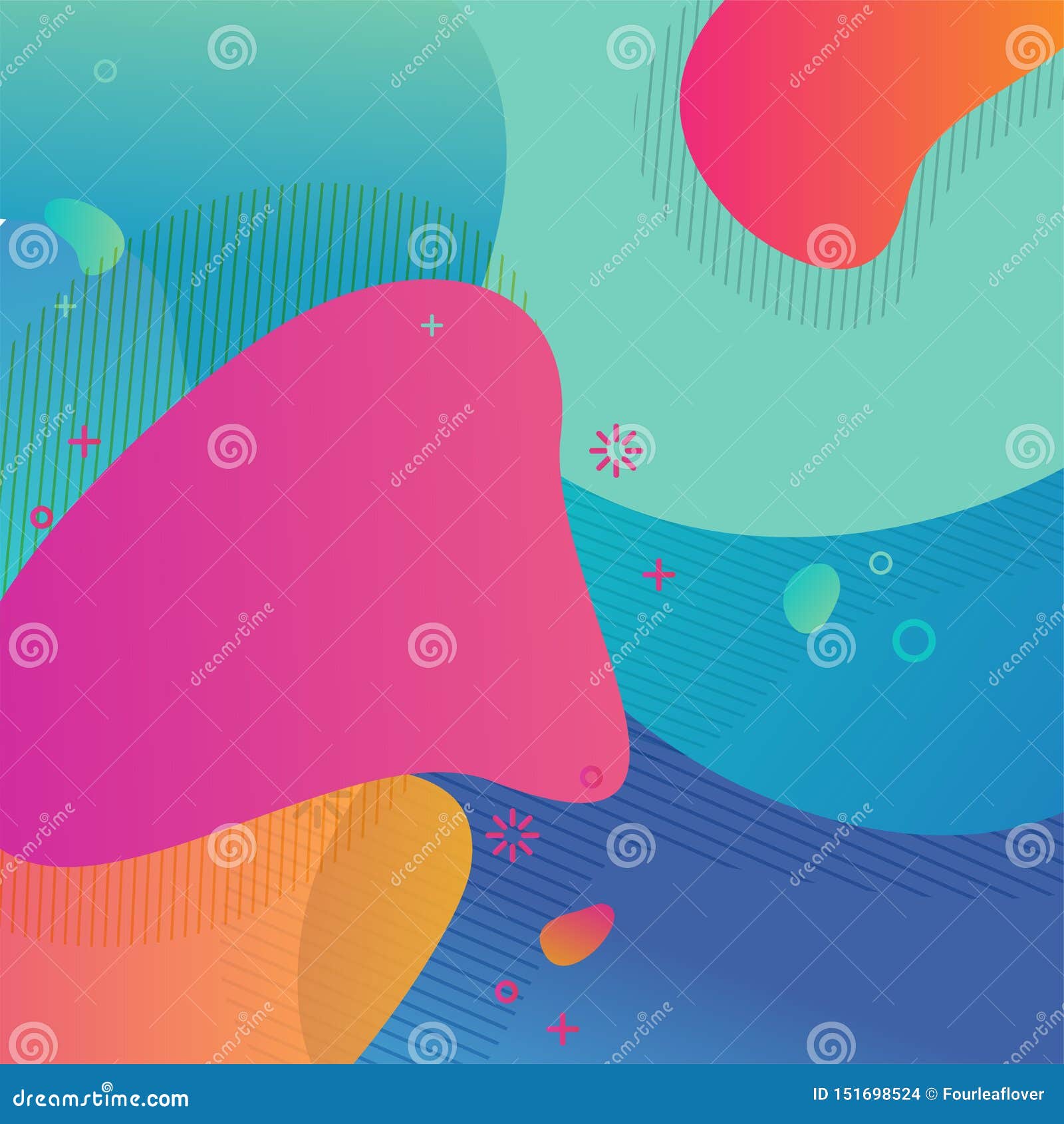 Colorful Abstract Geometric Background Retro Flavoured Stock Vector ...