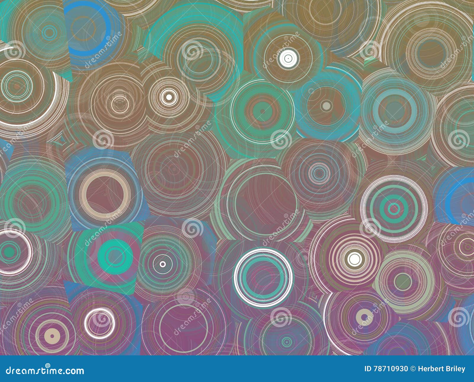 Colorful Abstract Geometric Circles Pattern Illustration Stock ...