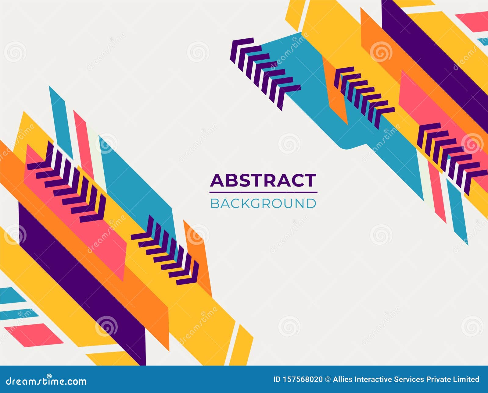 Colorful Abstract Geometric Patterns. Stock Illustration - Illustration ...