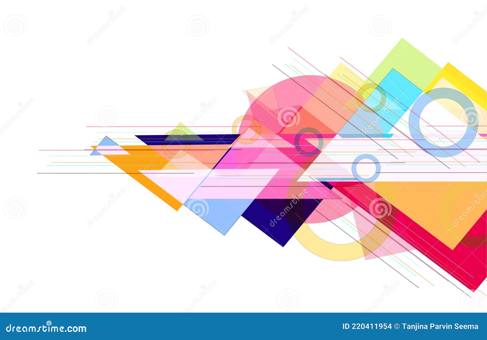 Colorful Abstract Geometric Triangle Shapes Background Design Stock ...
