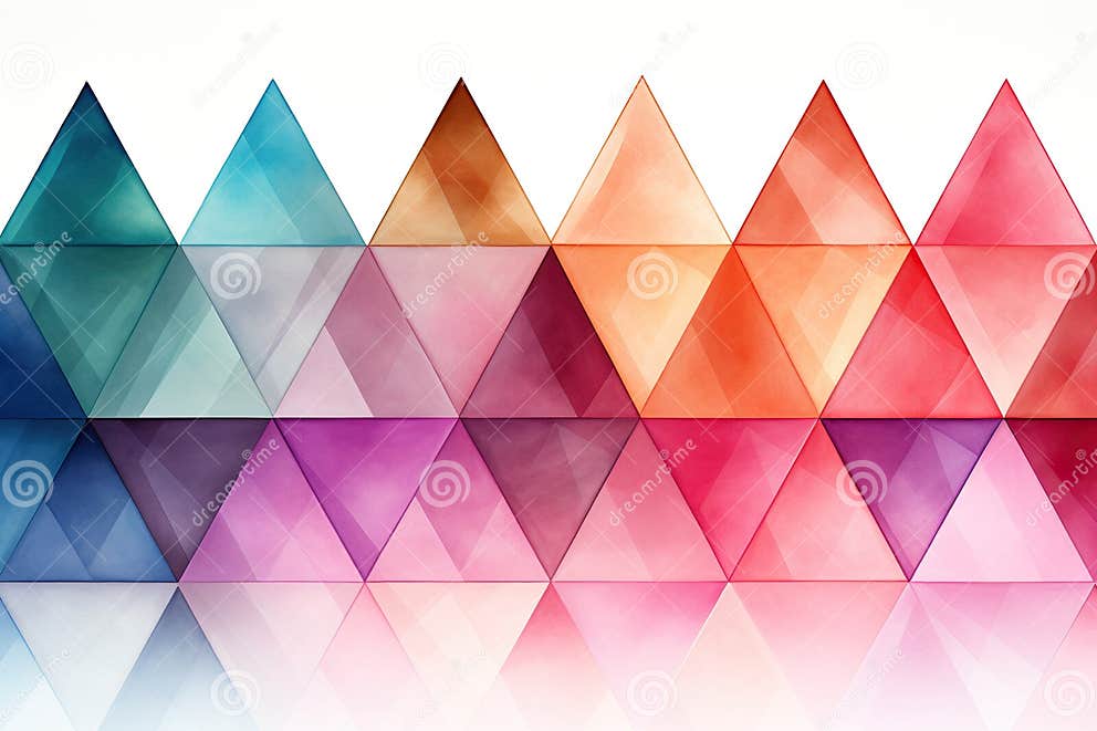 Colorful Abstract Geometric Triangular Background, Creative Design ...