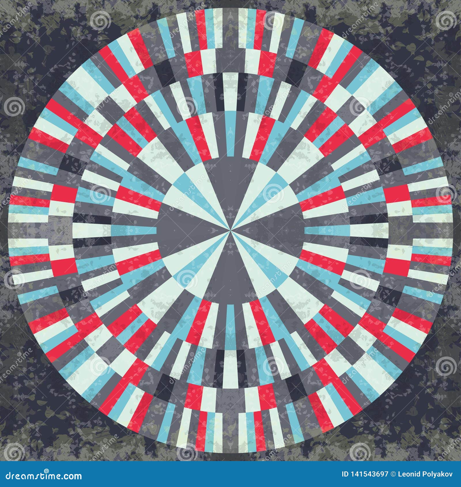 Colorful Abstract Geometrical Objects on a Black Background Grunge ...