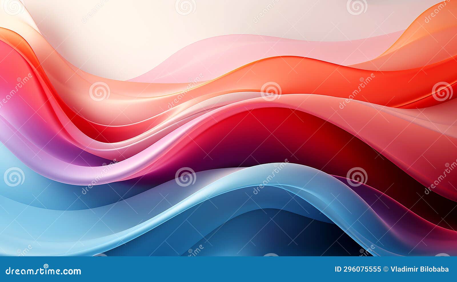Colorful Abstract Gradient Glowing Wavy Fabric Stripes Stock ...
