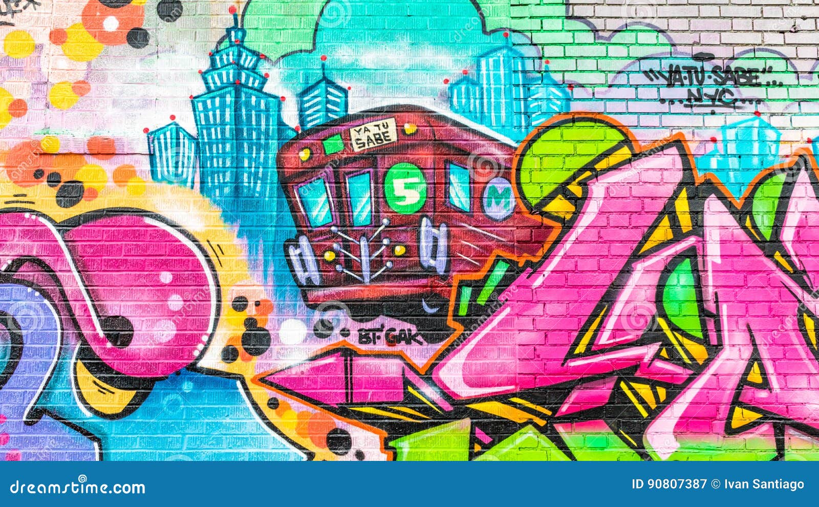 Colorful Abstract Graffiti World Editorial Photography - Image of fence ...