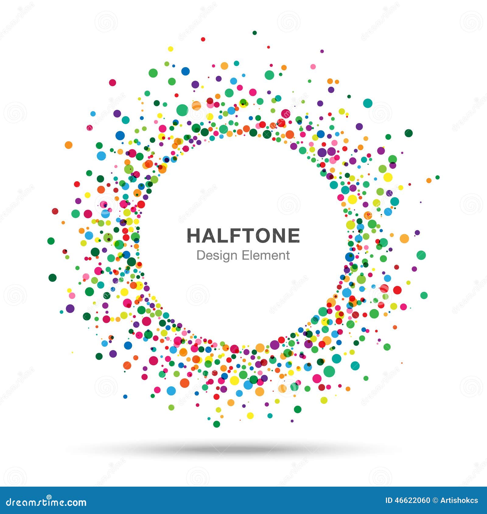 Abstract Red Halftone Dotted Daub Background Cartoon Vector ...