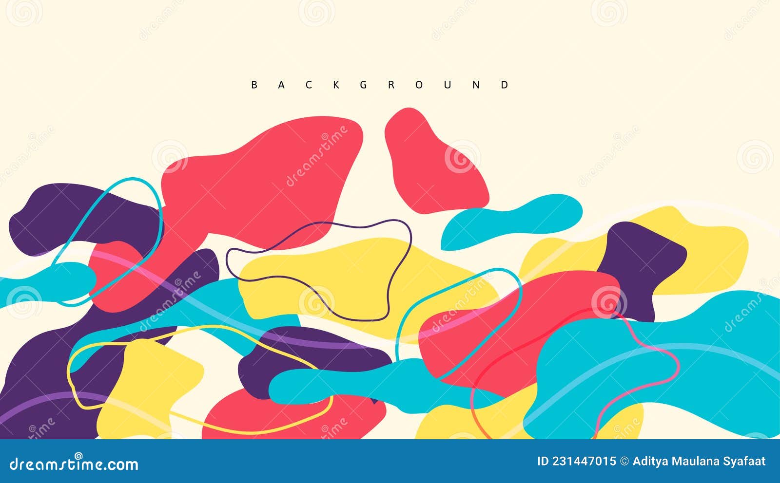 Colorful Abstract Hand Drawn Background Stock Vector - Illustration of ...