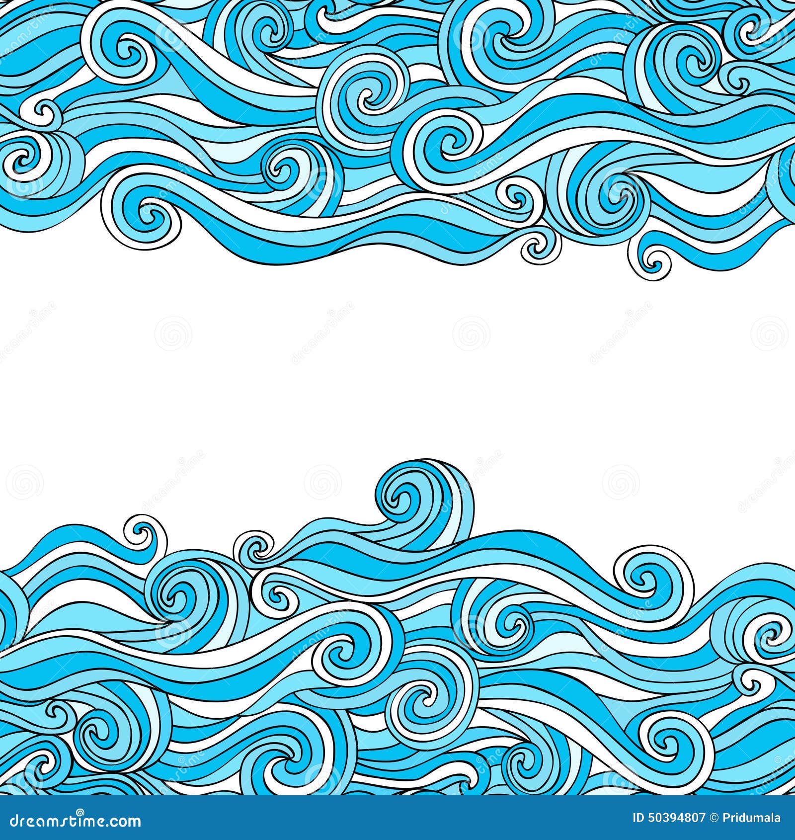 Colorful Abstract Hand-drawn Pattern, Waves Background Stock Vector ... Colorful Abstract Hand-drawn Pattern, Waves Background Stock Vector ...