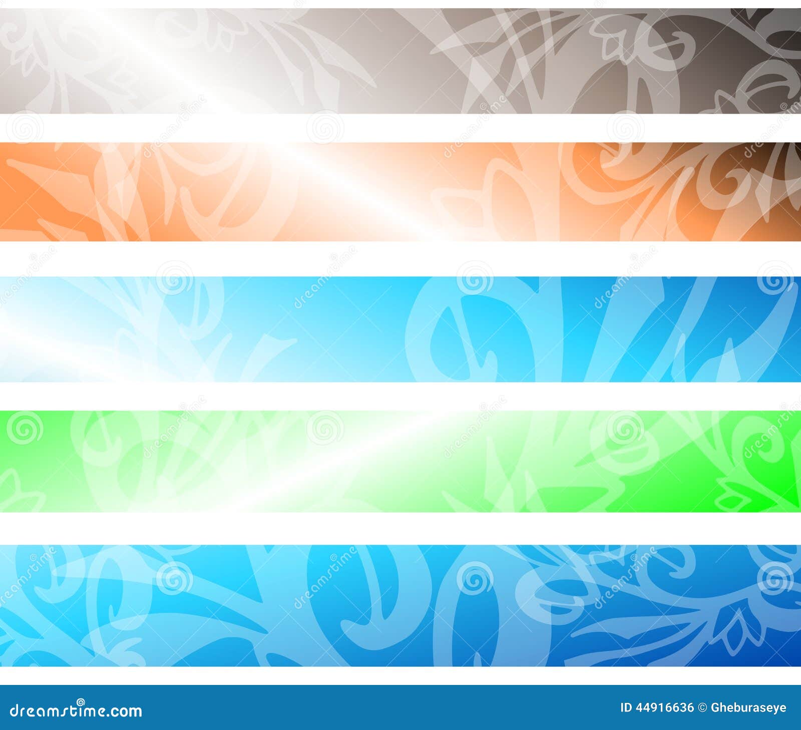 Colorful Abstract Header with Fantasy Stock Illustration - Illustration ...