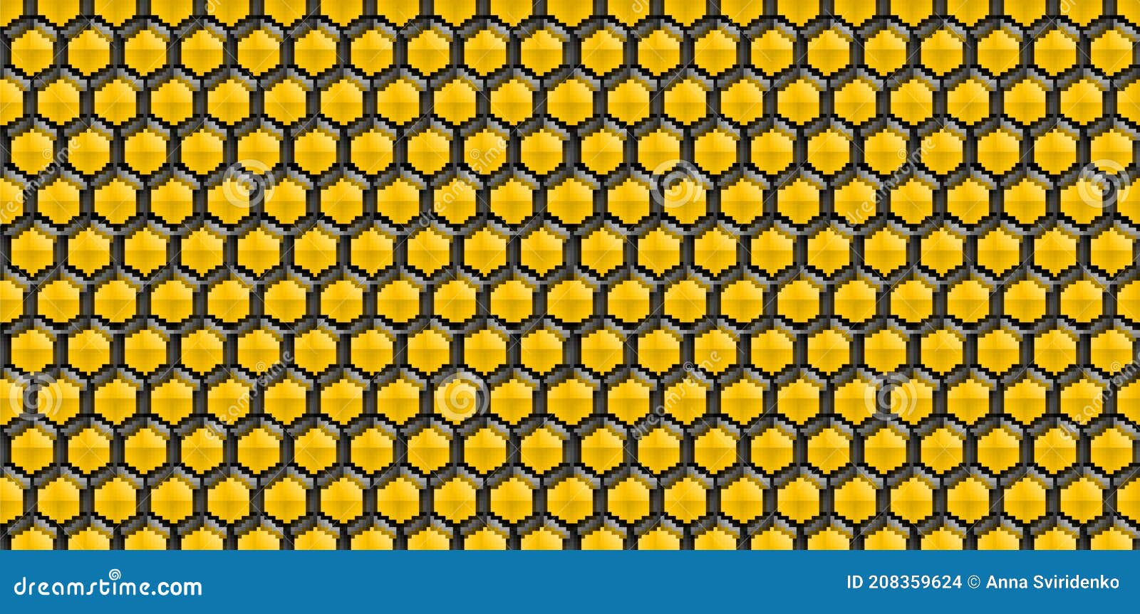 Colorful Abstract Hexagon Structure Dark Geometric Background Pixel Art ...