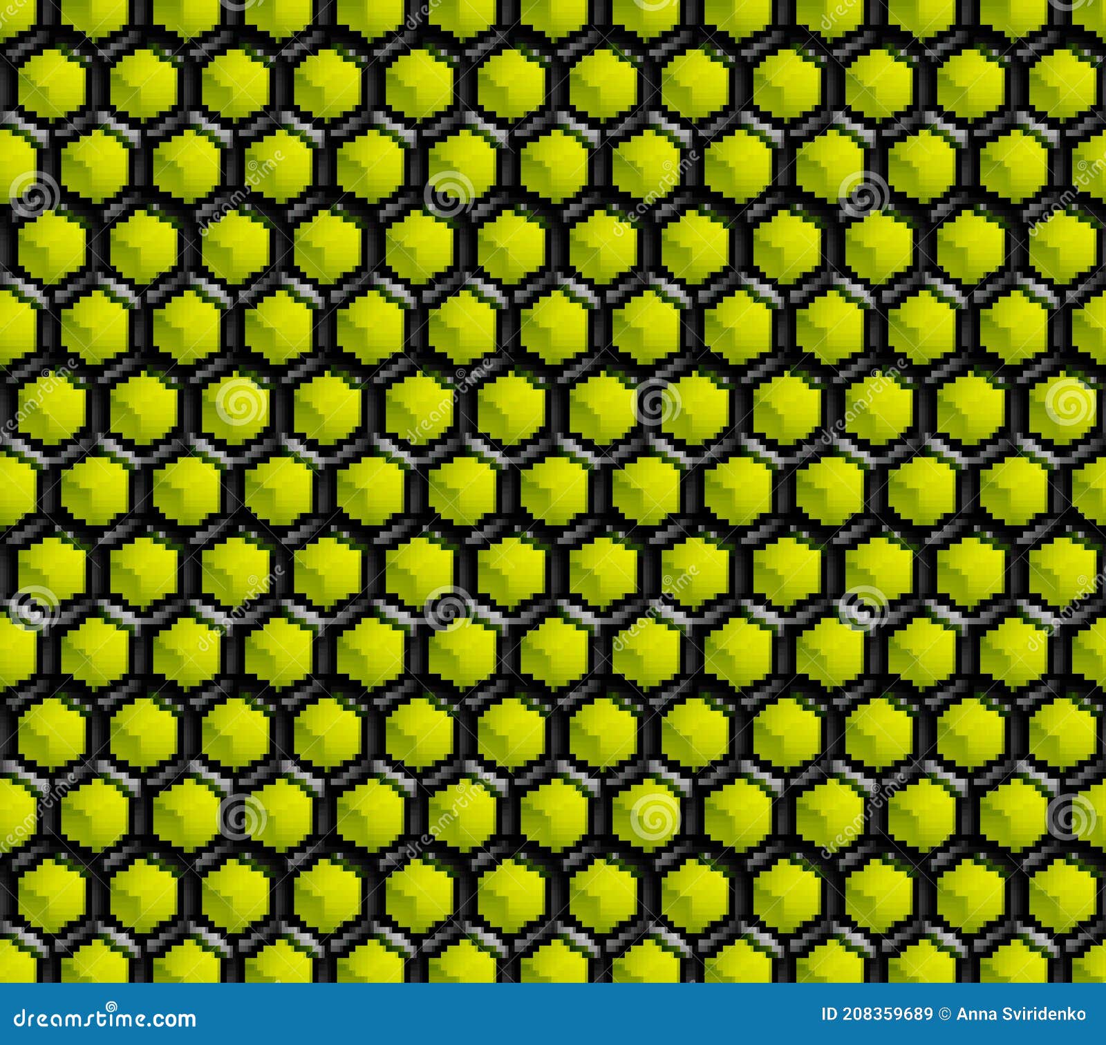 Colorful Abstract Hexagon Structure Geometric Background Pixel Art ...