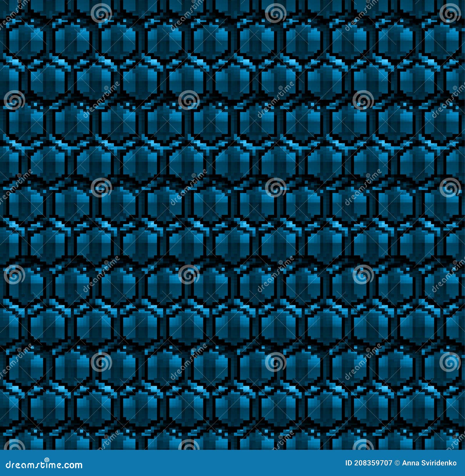 Colorful Abstract Hexagon Structure Dark Geometric Background Pixel Art ...