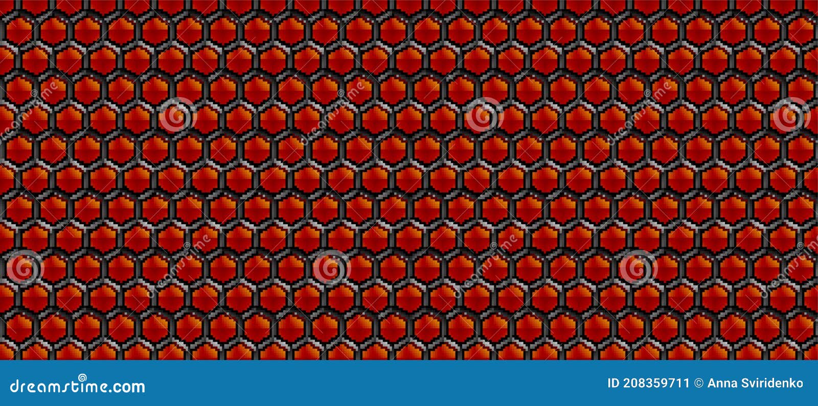 Colorful Abstract Hexagon Structure Geometric Background Pixel Art ...