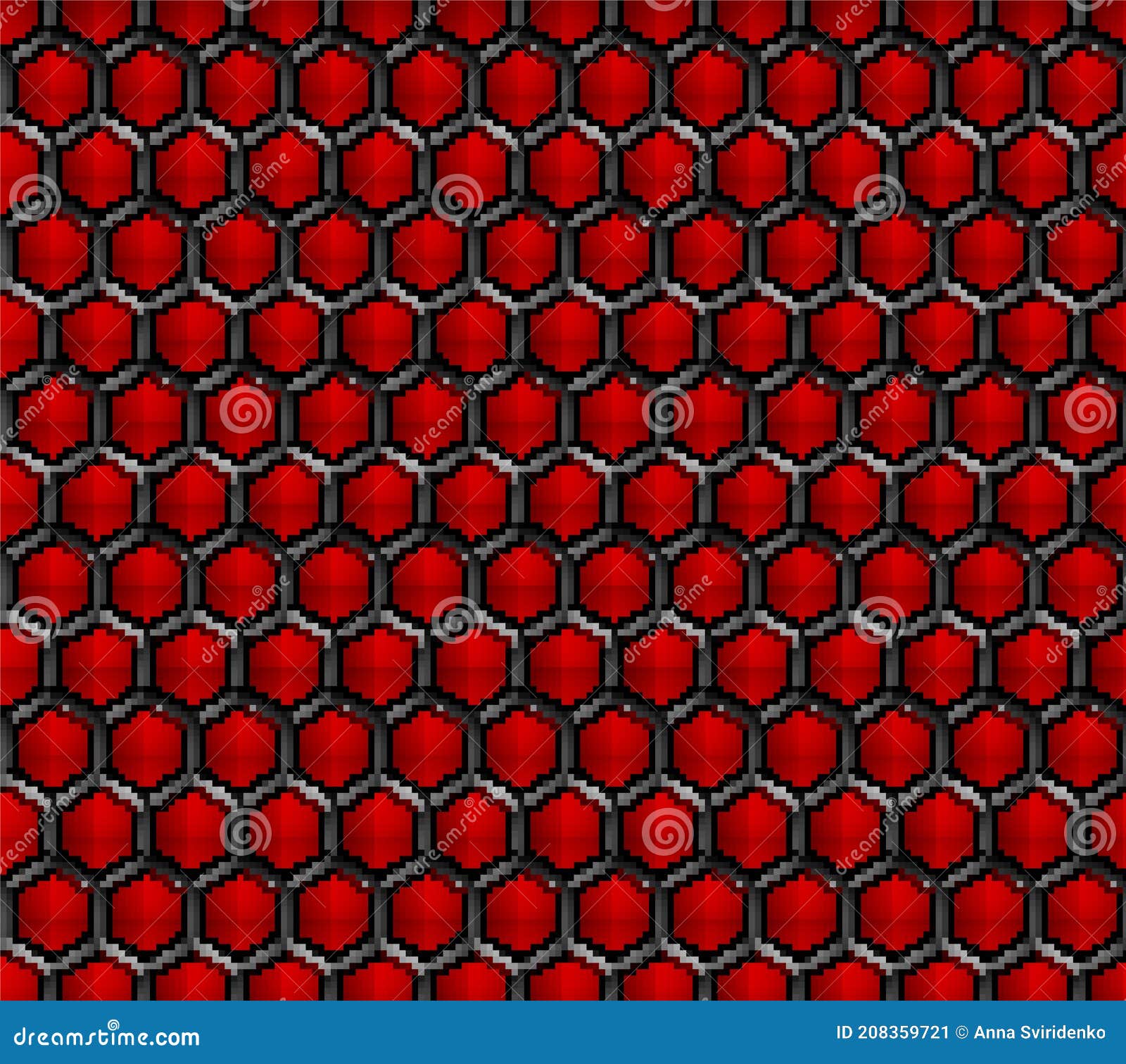 Colorful Abstract Hexagon Structure Geometric Background Pixel Art ...