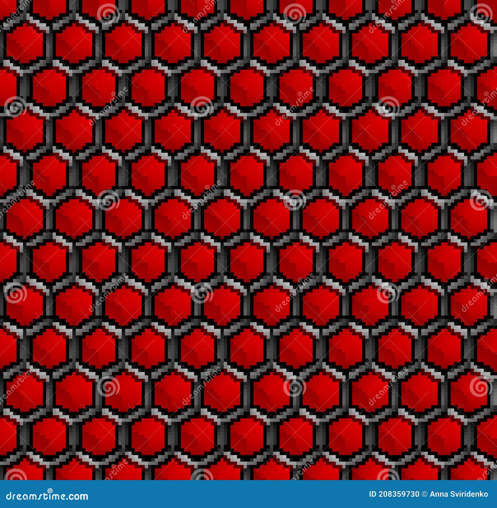 Colorful Abstract Hexagon Structure Dark Geometric Background Pixel Art ...