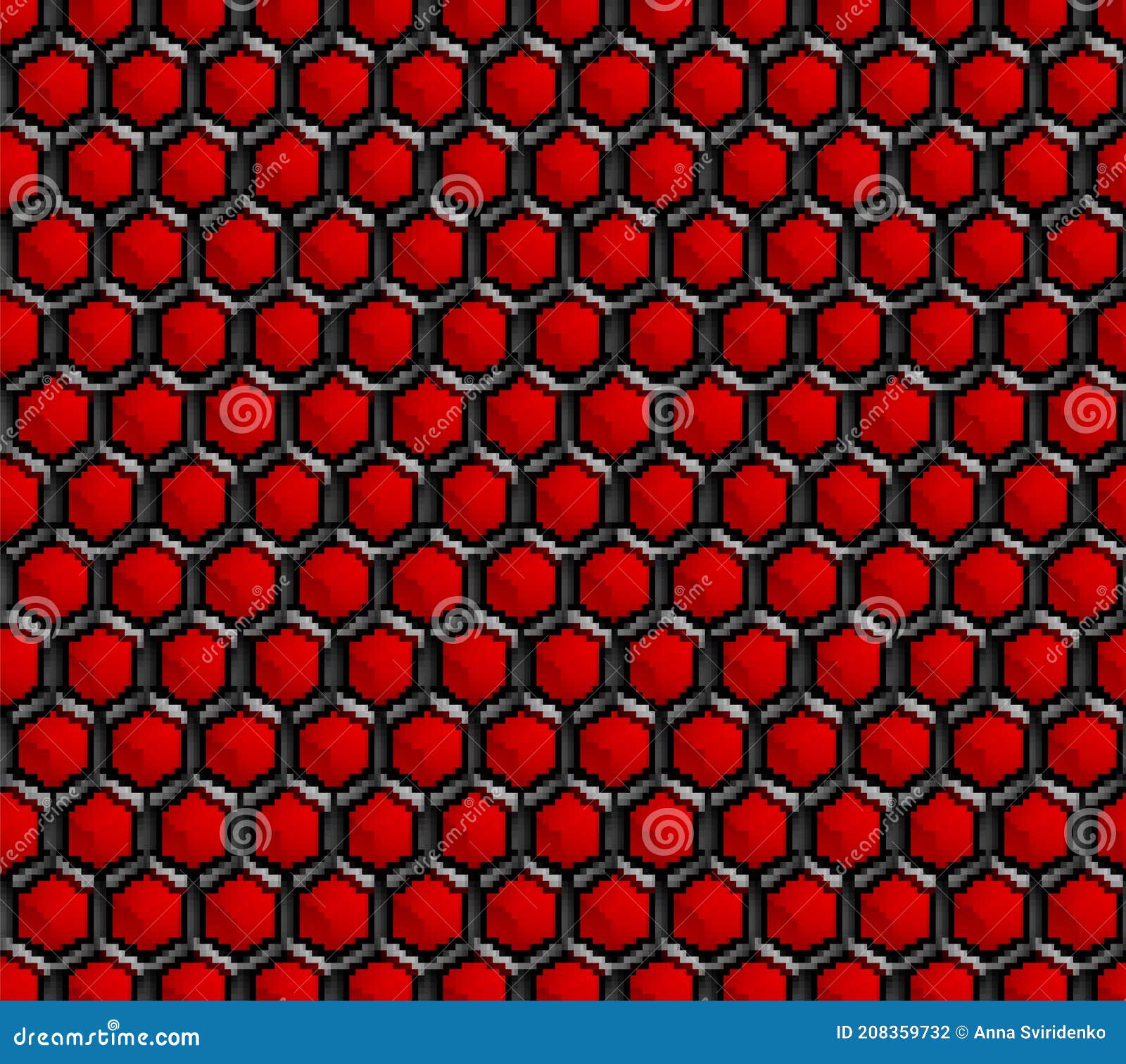 Colorful Abstract Hexagon Structure Geometric Background Pixel Art ...