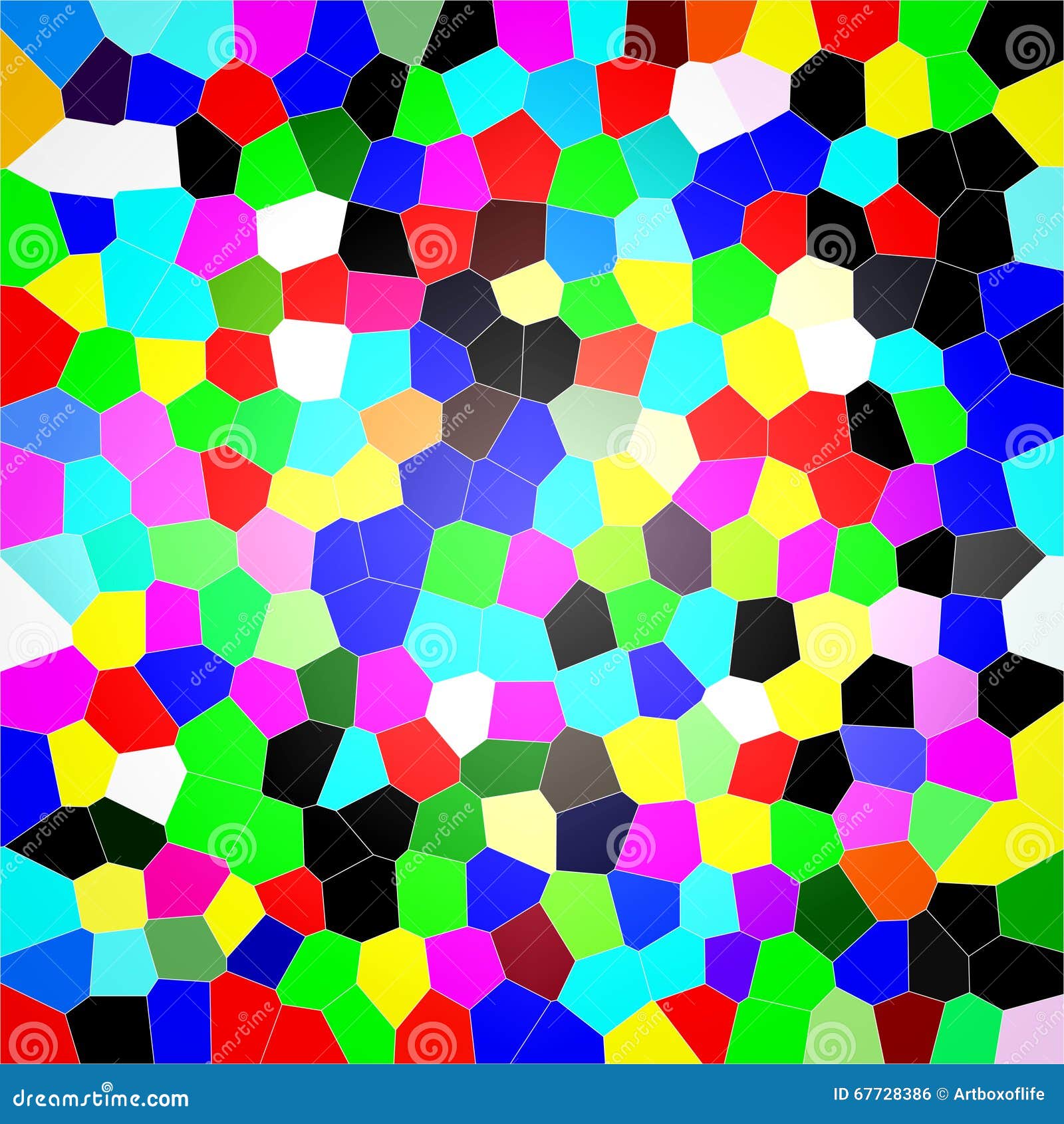 Colorful Abstract Honeycomb Background. Stock Illustration ...