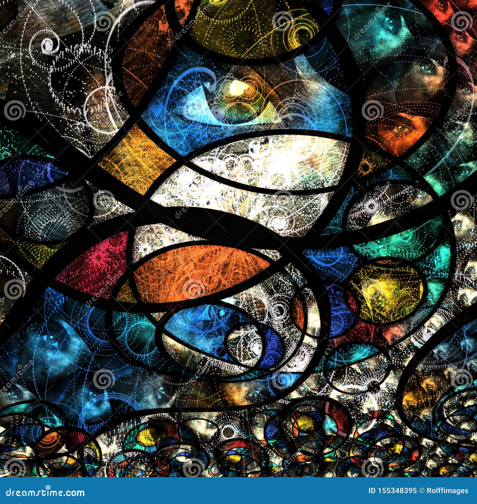 Colorful abstract stock illustration. Illustration of geometric - 155348395