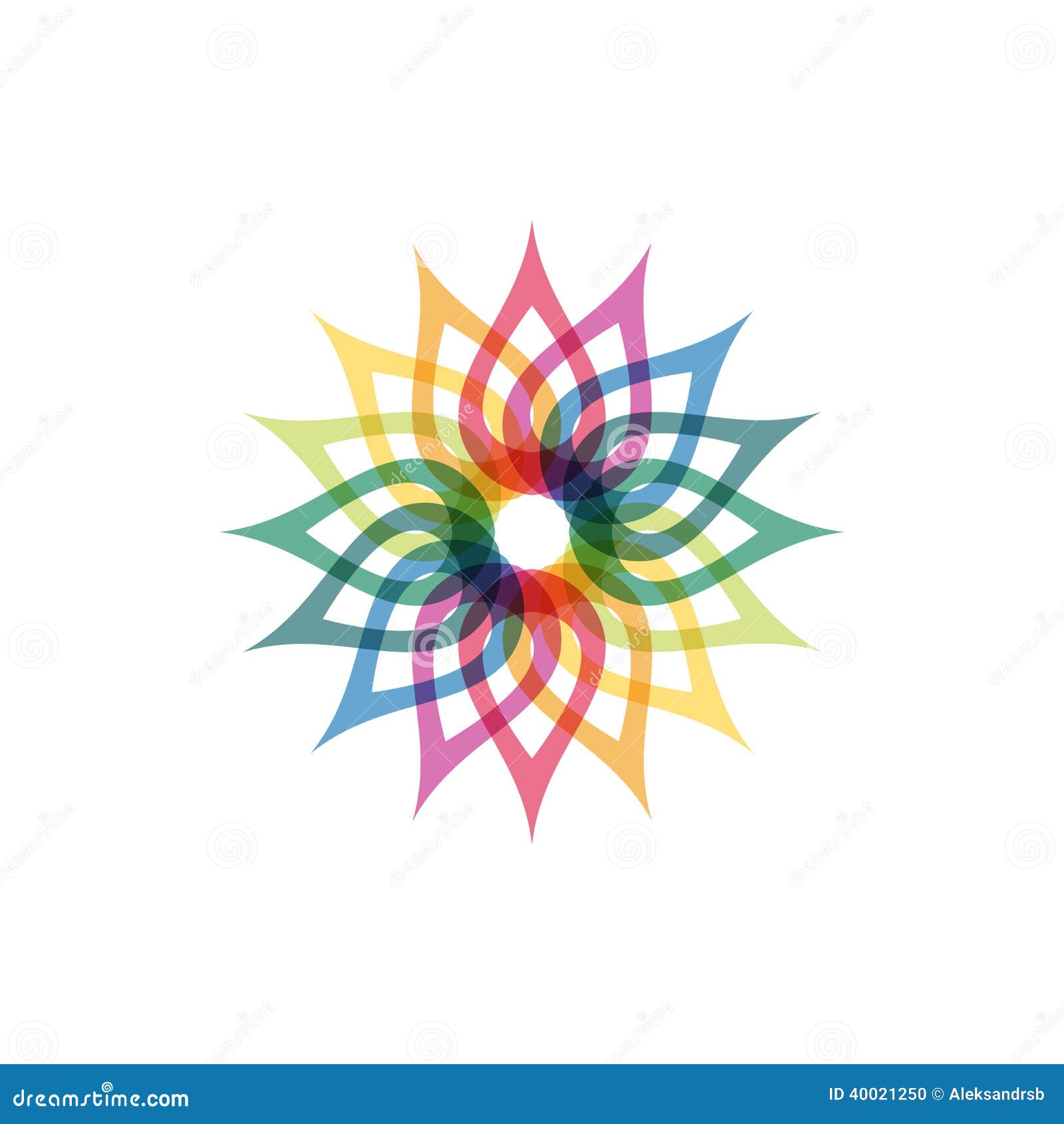 Colorful abstract icon stock vector. Illustration of design - 40021250