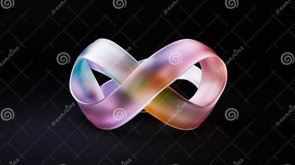 Colorful Abstract Infinity Loop Design Stock Illustration ...