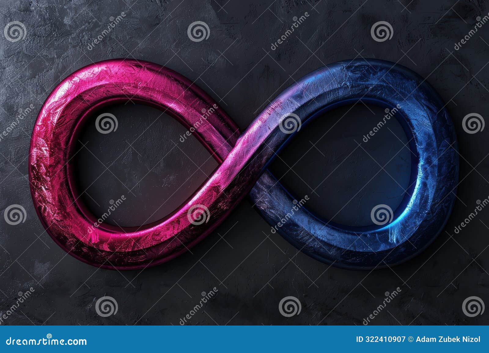 Colorful Abstract Infinity Symbol Stock Illustration - Illustration of ...