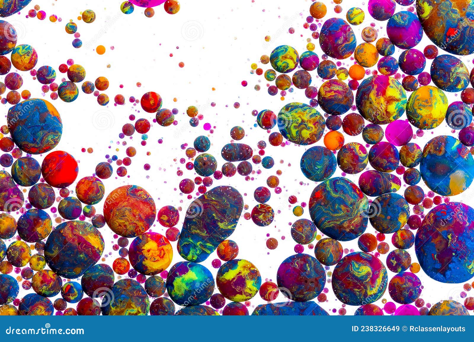 Colorful Abstract Ink Balls Stock Image - Image of explodes, creative ...