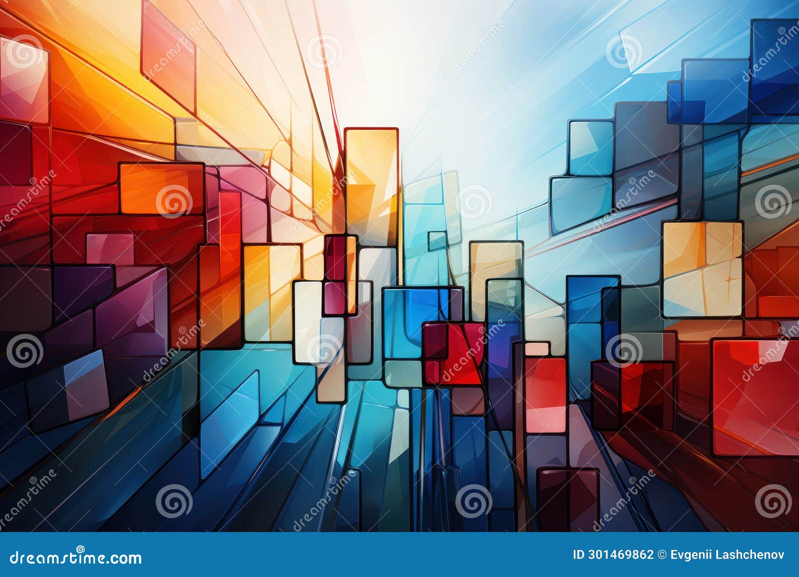 Urban Chromatic Shift. AI Generation Stock Photo - Image of modern ...