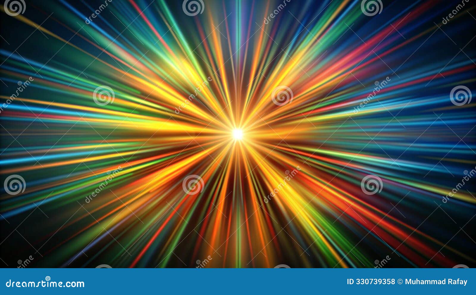 Colorful Abstract Light Beams Background Stock Illustration ...