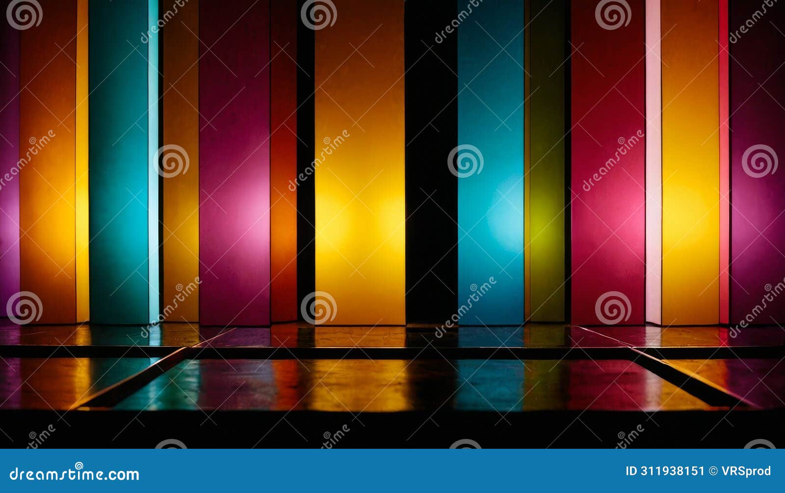 Colorful Abstract Light Panels Stock Illustration - Illustration of ...