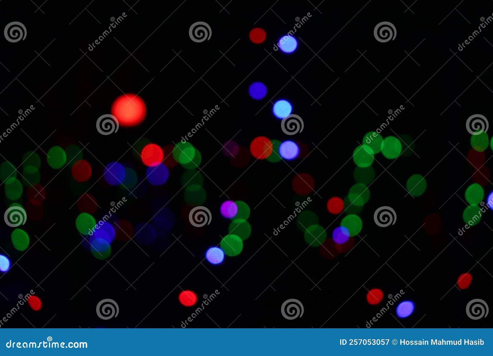 Colorful Abstract Lights Blurred in Night Background Stock Image ...
