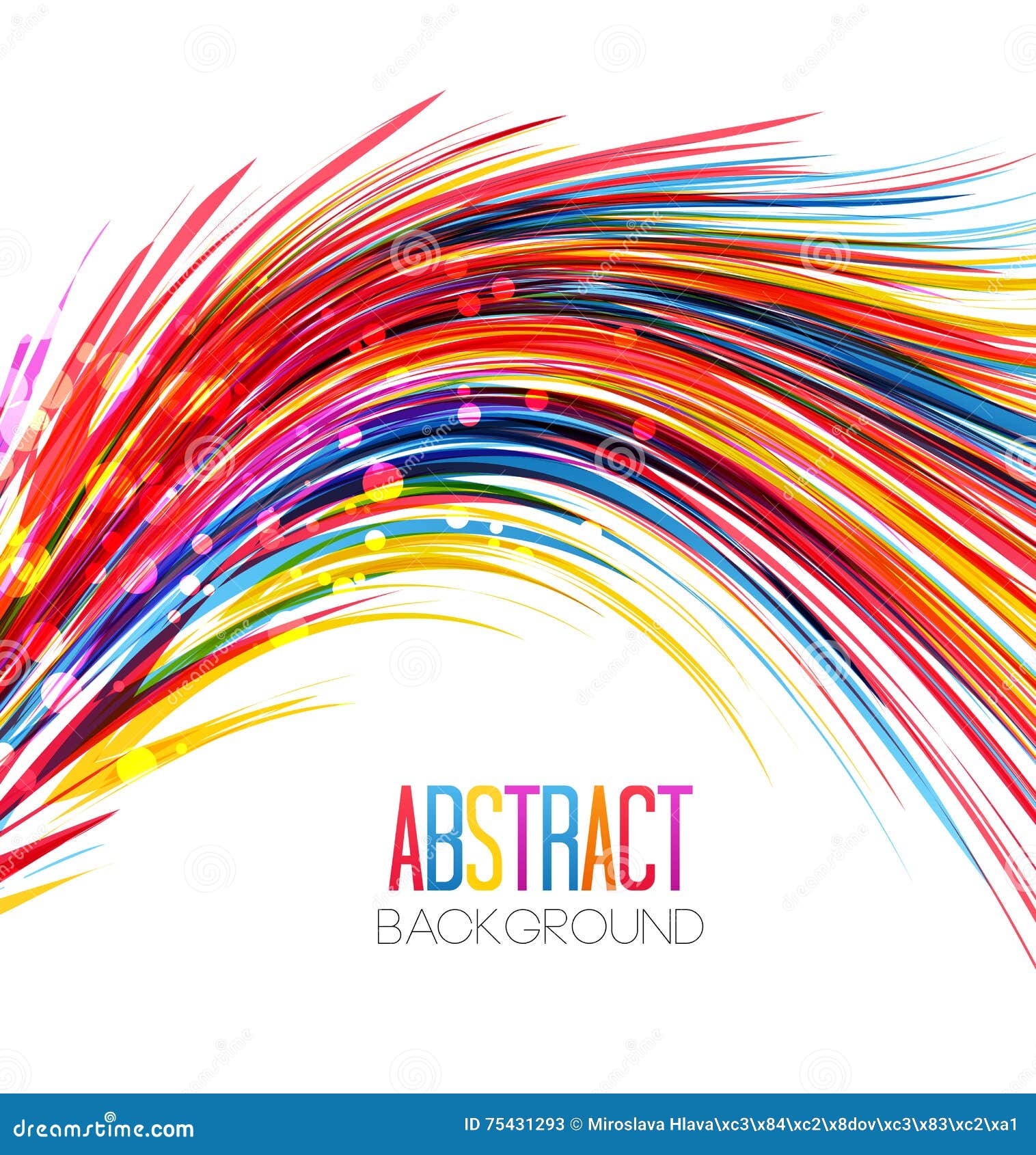 Colorful abstract line stock vector. Illustration of graphic - 75431293