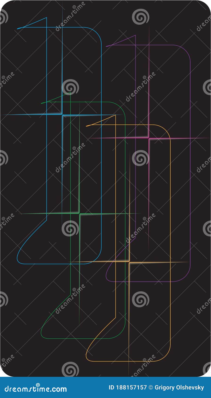 Colorful Abstract Lines Paint Background Stock Vector - Illustration of ...