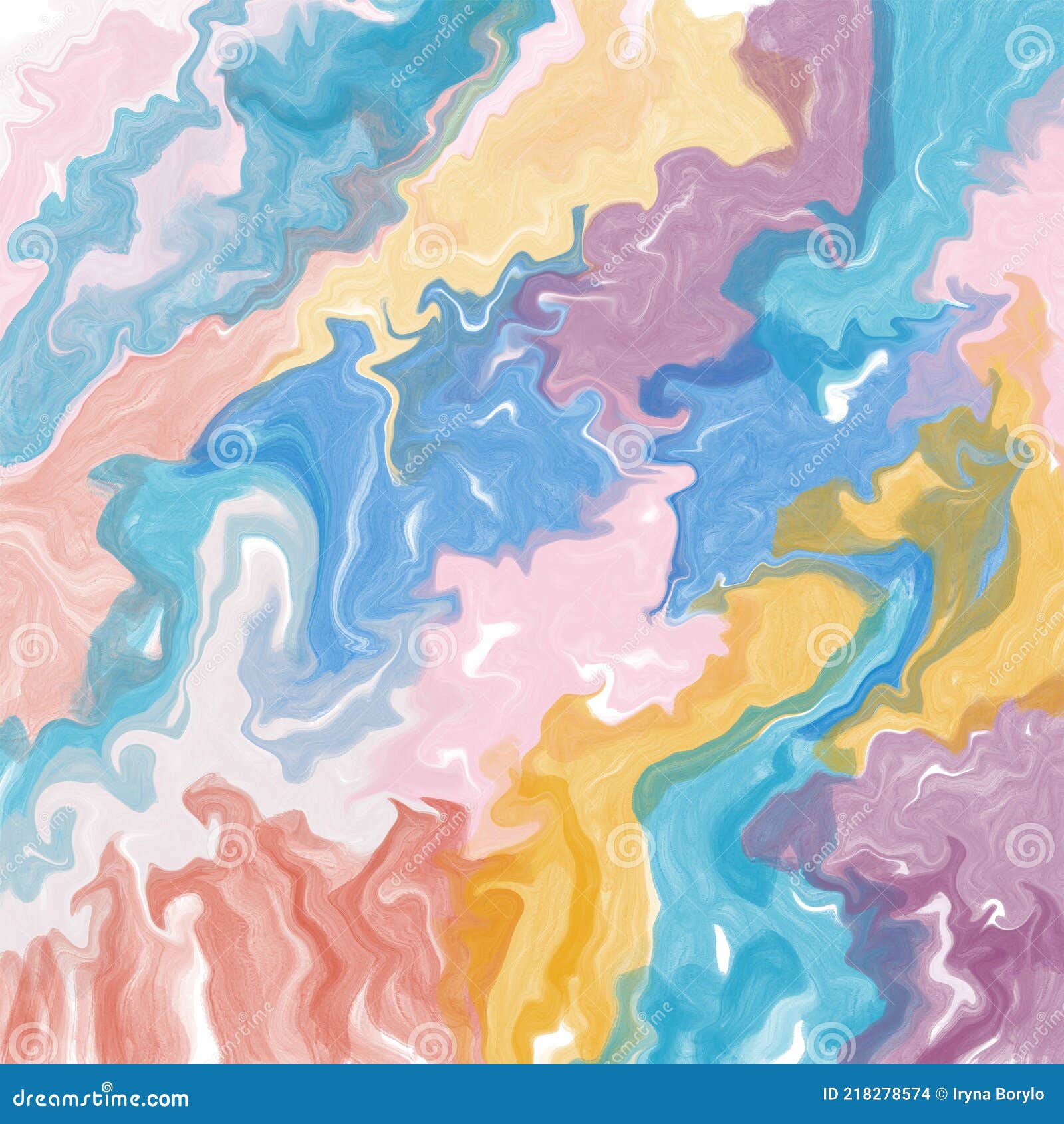 Colorful Abstract Liquid Background. Fluid Marble Texture Stock ...