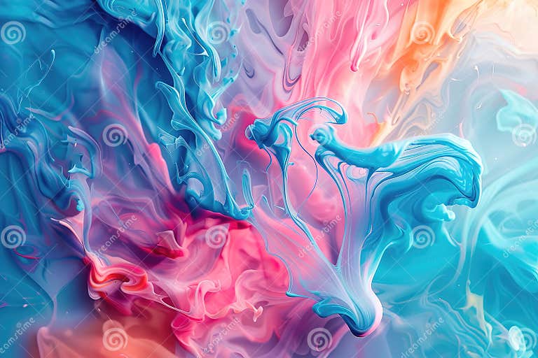 Colorful Abstract Liquid Flow Background for Creative Designs Stock ...