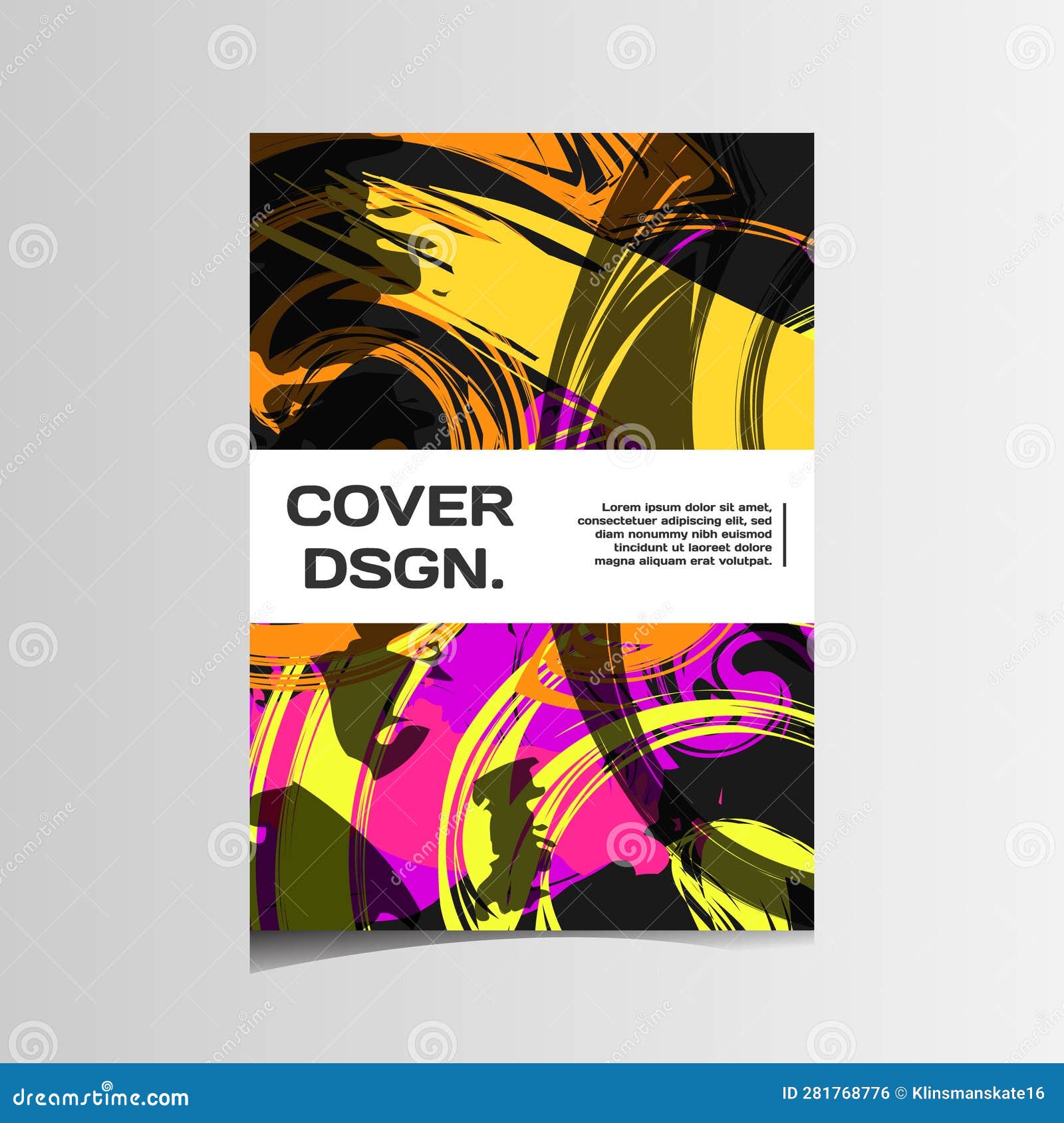 Colorful Abstract Liquid Modern Cover Poster Design Stock Vector ...
